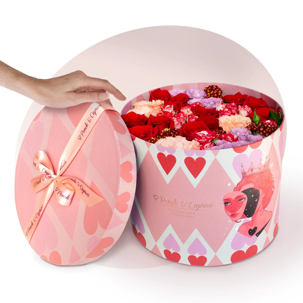Caja de flores para mi novia - Envio gratis CDMX 🌹